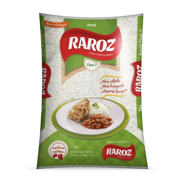 ARROZ BRANCO RAROZ T-2 1kg