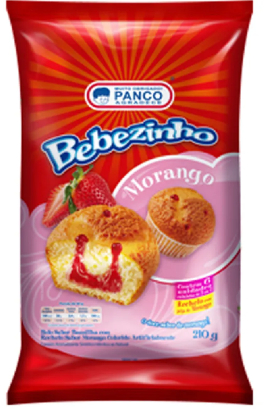 BOLO PANCO BEBEZINHO MORANGO 210g